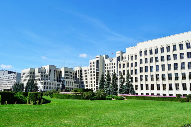 Parliament Building in Minsk. Belarus Stock Image - Image of ...