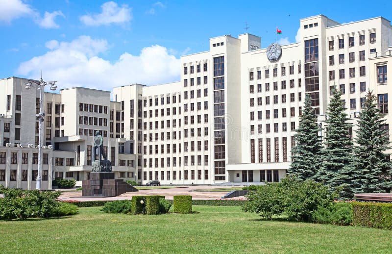 Parliament Building in Minsk. Belarus Stock Photo - Image of europe ...