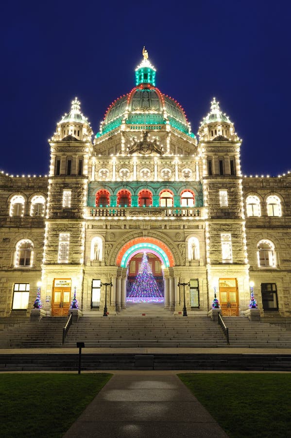 Parliament Building Night Scene Stock Photo - Image of architecture ...