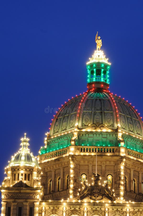 Parliament Building Night Scene Stock Image - Image of brick, arch ...