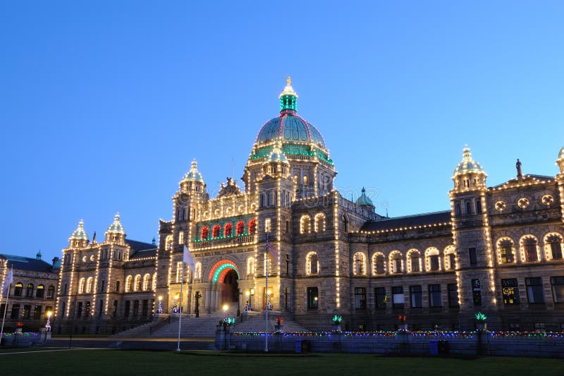 Parliament Building Night Scene Stock Image - Image of color ...