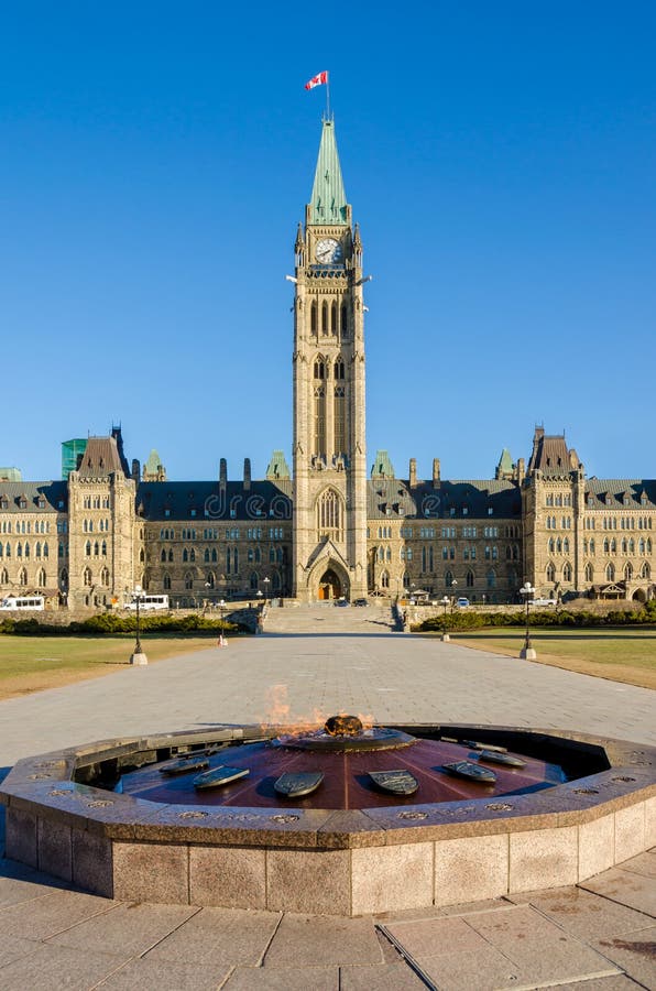 Parliament Building in Ottawa, Canada Stock Image - Image of landmark ...