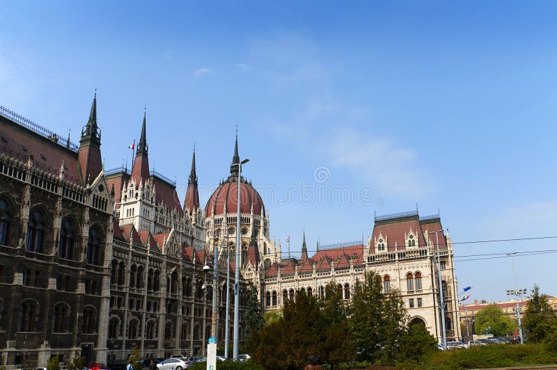Parliament Buildings in Budapest Hungary Stock Image - Image of city ...