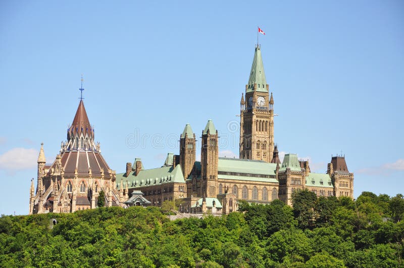 Parliament Buildings and Library, Ottawa Editorial Stock Image - Image ...