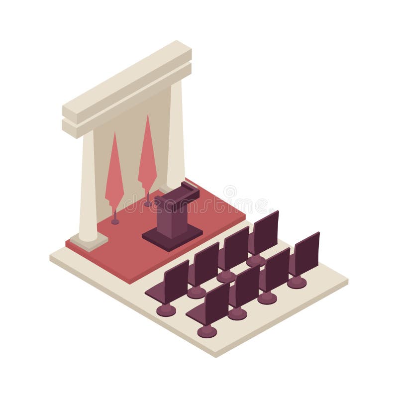 Parliament Chamber Icon stock vector. Illustration of chamber - 238779680