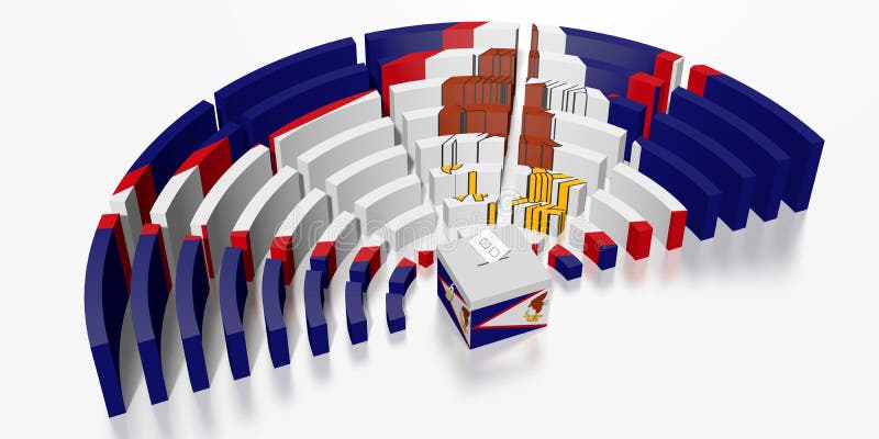 Parliament Election in Samoa - 3D Rendering Stock Illustration ...