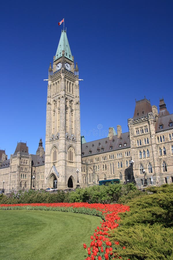 Canadian Parliament Building Stock Image - Image of canada, landmark ...