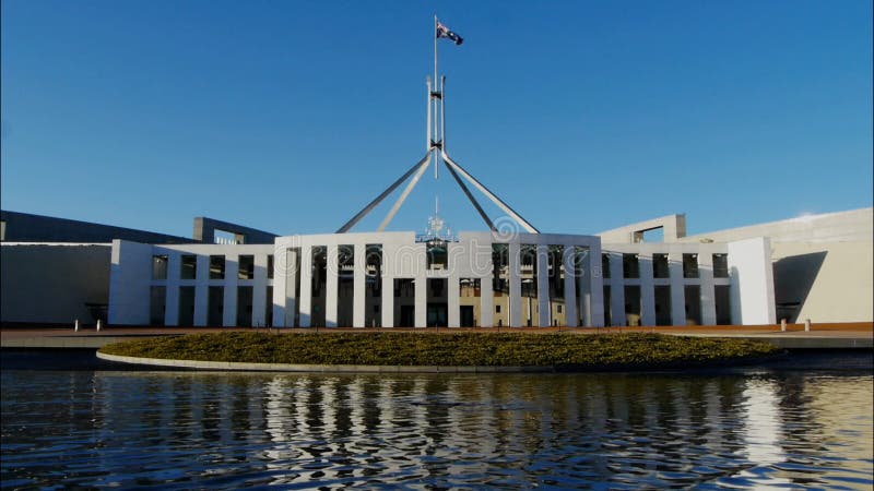 Parliament House in Canberra Stock Video - Video of democracy, exterior ...