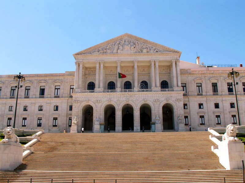 Parliament in Lisbon stock image. Image of parliament - 10925333