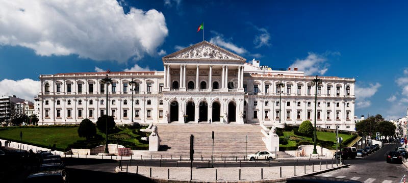 Portugal Parliament, Lisbon Stock Photo - Image of building, city: 14081406