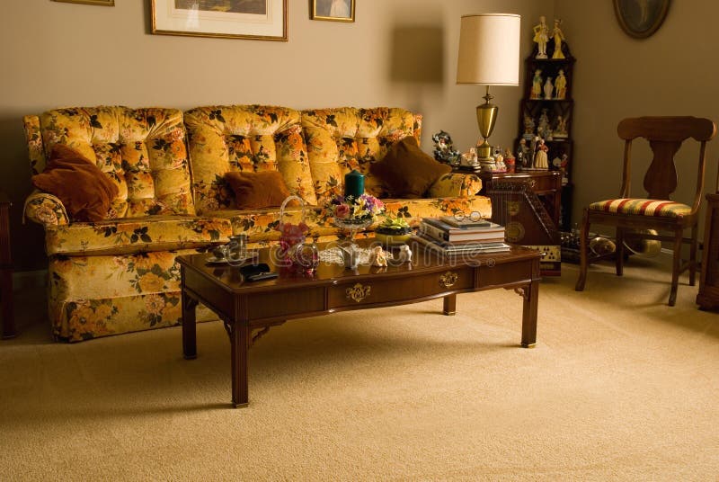 Parlor stock image. Image of home, pillows, couch, sofa - 6025931