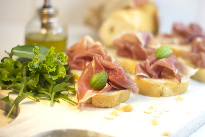 Parma ham stock photo. Image of culinary, lettuce, healthy - 36802634