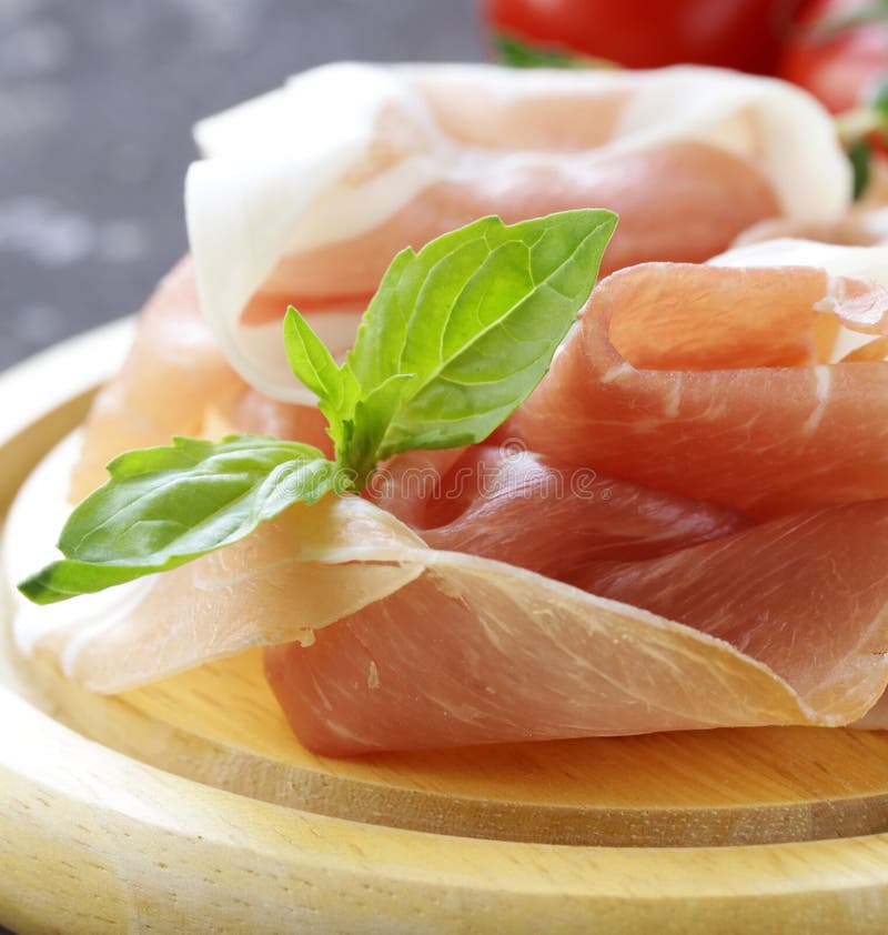 Parma Ham (jamon) Traditional Italian Meat Stock Photo - Image of ...