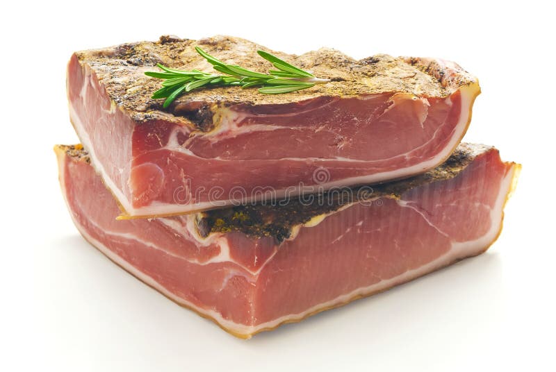 Single Parma or Prosciutto Ham in a Butchery Stock Photo - Image of ...