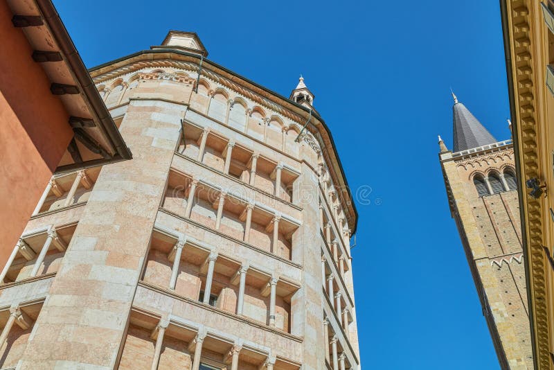 Parma and the Lombard Romanesque Style Architectures Stock Image ...