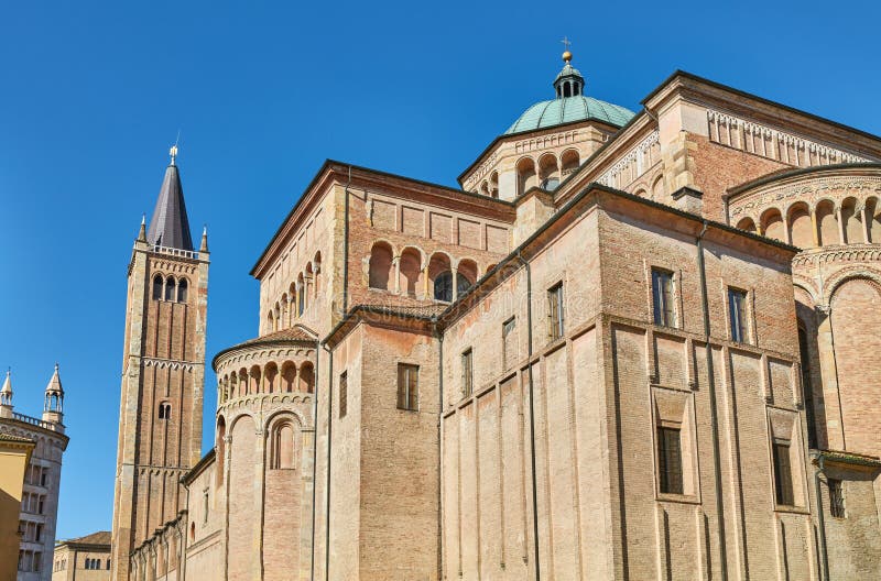 Parma and the Lombard Romanesque Style Architectures Stock Image ...