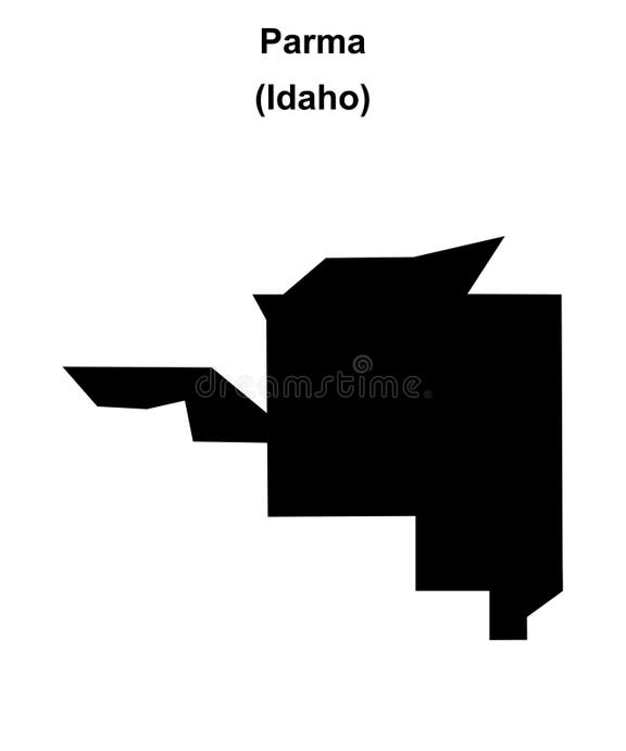 Parma outline map stock vector. Illustration of detailed - 387210716