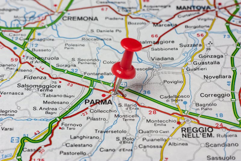 Parma Italy map stock photo. Image of geopolitical, destination - 80958108