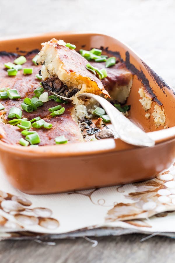 Parmentier, Cottage Pie in the Form of Clay Stock Photo - Image of ...