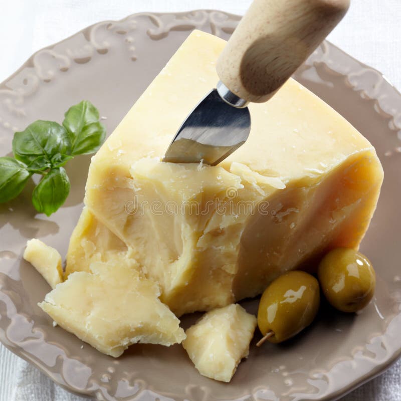 Parmesan cheese stock image. Image of knife, gourmet - 27446625