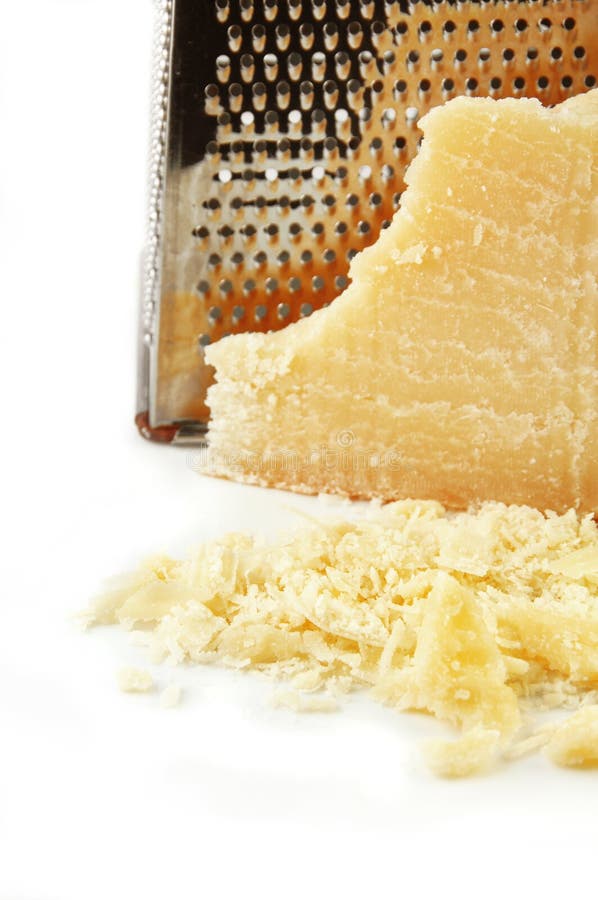 Parmesan Cheese stock photo. Image of broken, grated, pieces - 9898194