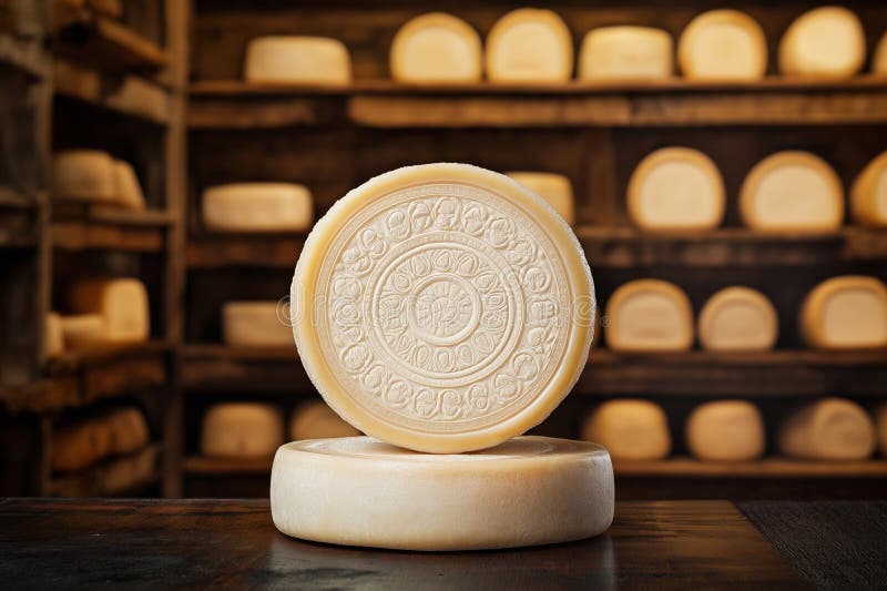 Parmesan Cheese Wheel stock illustration. Illustration of cheesemaking ...