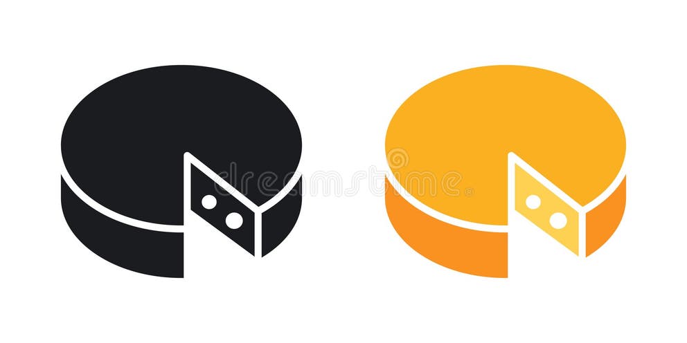 Parmesan icon vector stock vector. Illustration of slice - 348158811