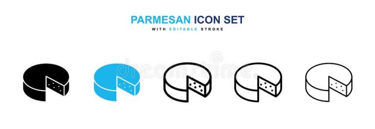 Parmesan icon vector stock vector. Illustration of black - 348442391