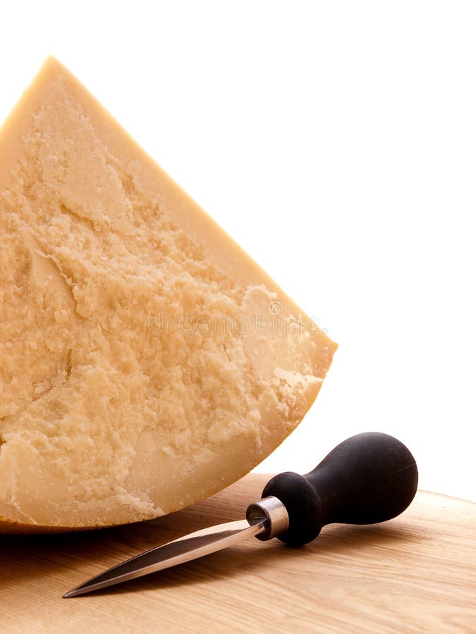 Parmesan and knife stock photo. Image of fresh, genuine - 13889420