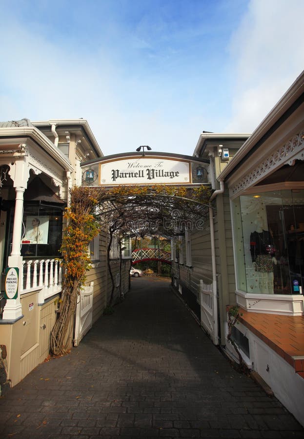 Auckland - Parnell Road editorial stock image. Image of restaurants ...