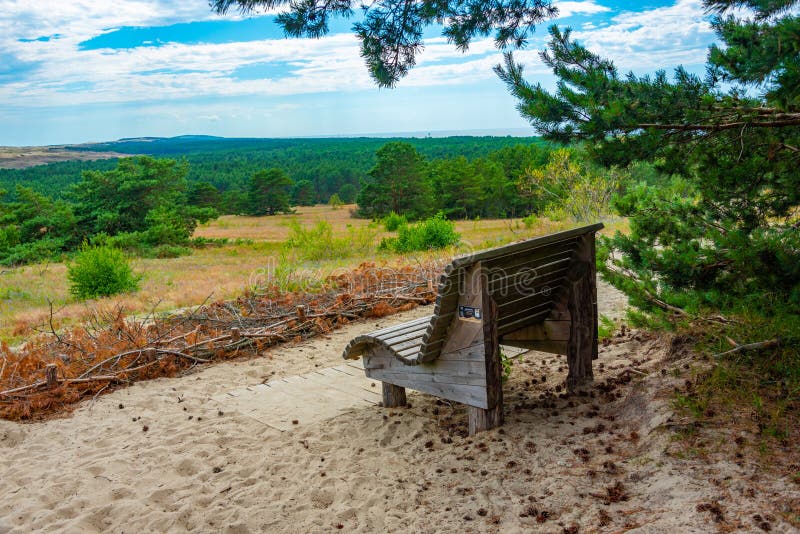 Parnidis Dune at Curonian Spit in Lithuania Stock Image - Image of ...