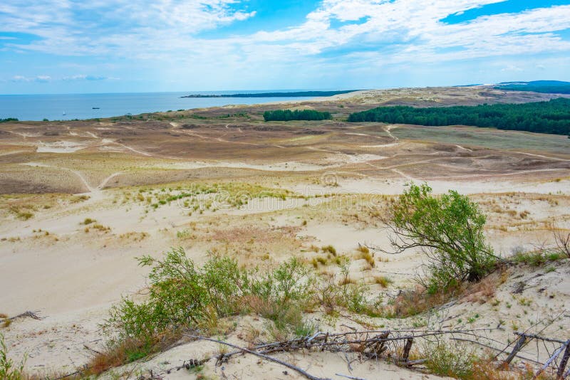 Parnidis Dune at Curonian Spit in Lithuania Stock Image - Image of ...
