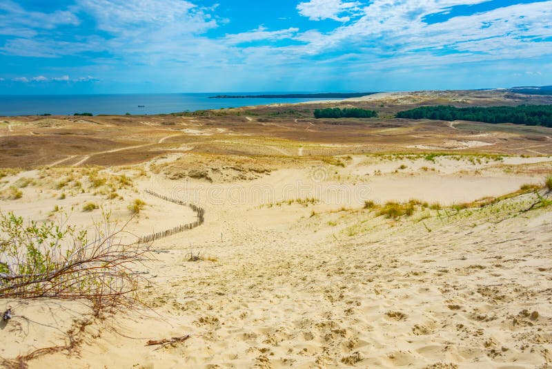 Parnidis Dune at Curonian Spit in Lithuania Stock Image - Image of kopa ...
