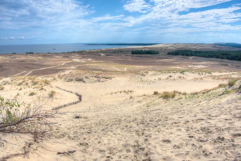 Parnidis Dune at Curonian Spit in Lithuania Stock Photo - Image of ...