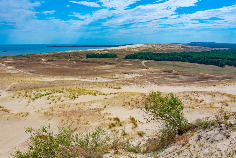 Parnidis Dune at Curonian Spit in Lithuania Stock Photo - Image of ...