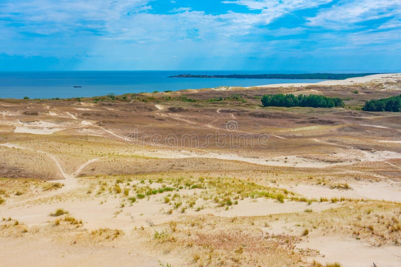 Parnidis Dune at Curonian Spit in Lithuania Stock Image - Image of ...