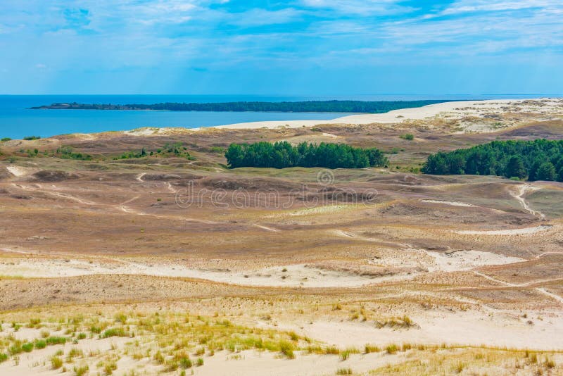 Parnidis Dune at Curonian Spit in Lithuania Stock Photo - Image of sand ...