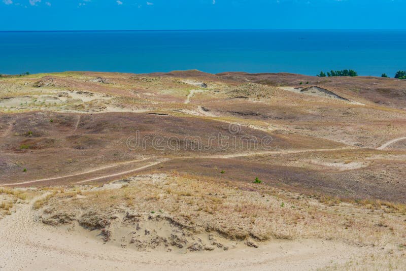 Parnidis Dune at Curonian Spit in Lithuania Stock Image - Image of ...