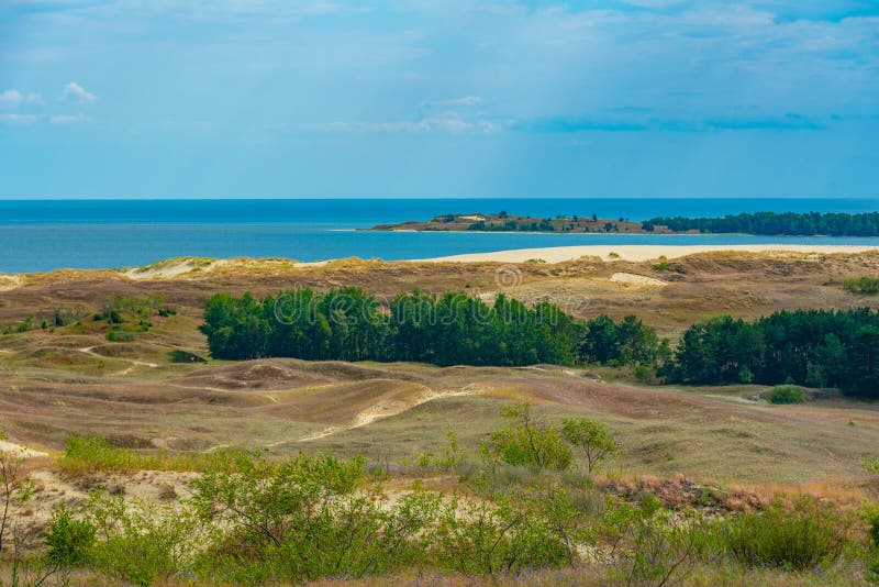 Parnidis Dune at Curonian Spit in Lithuania Stock Photo - Image of ...