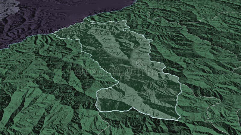 Paro, Bhutan - Outlined. Administrative Stock Illustration ...