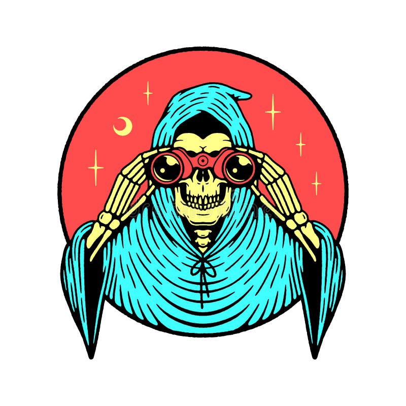 Paro Paro Con Color Binocular Blanco Ilustración del Vector ...