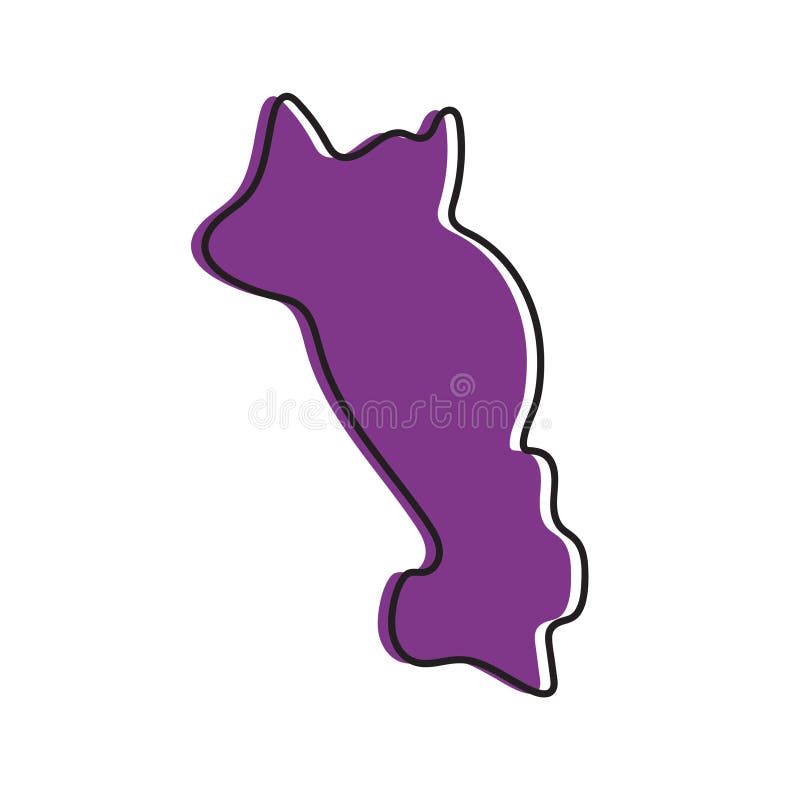 Paro District of Bhutan Vector Map Illustration Stock Illustration ...