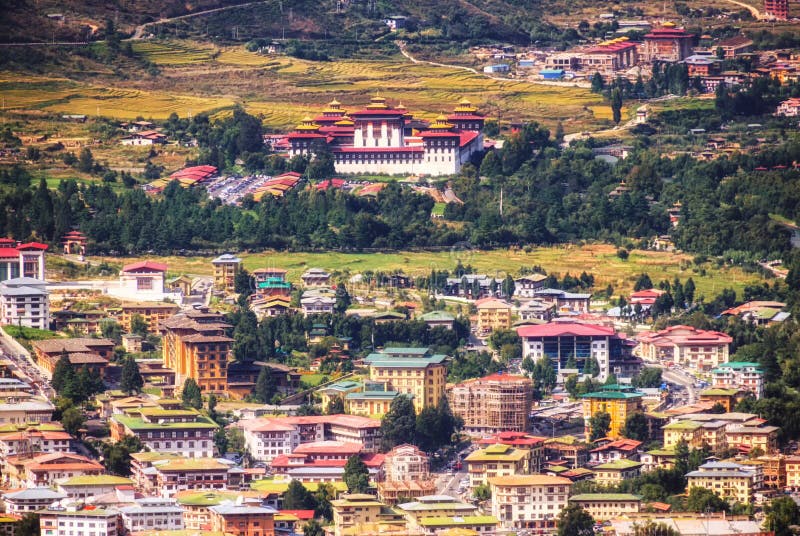 Paro Valley, Bhutan stock image. Image of view, outdoors - 174207211