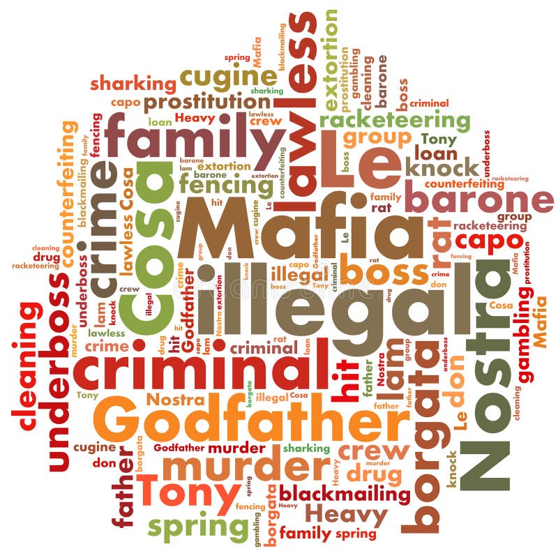 Fondo Astratto Del Gangster O Della Mafia Illustrazione Vettoriale ...