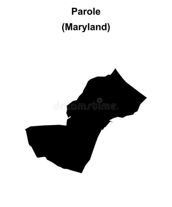 Parole outline map stock vector. Illustration of vector - 357337941