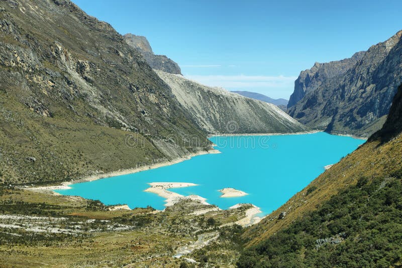 Paron lake, Peru stock image. Image of hike, lake, huaraz - 96939203