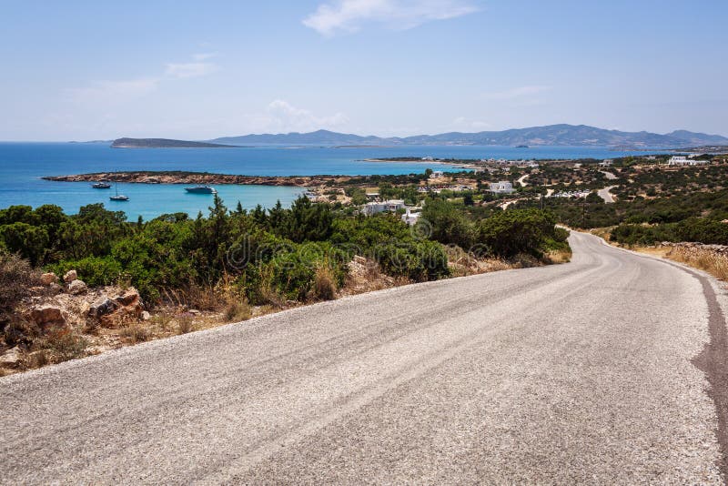 Paros, Greece stock photo. Image of landscape, scenic - 55884656
