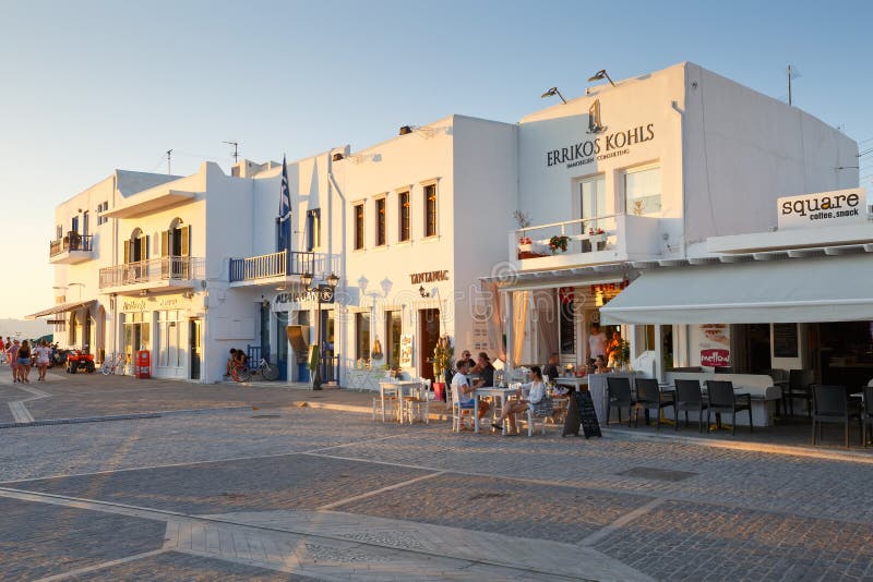 Paros island. editorial stock photo. Image of cycladic - 59093723