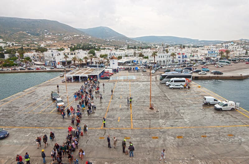 Paros port stock photo. Image of fortification, fortifications - 21998446