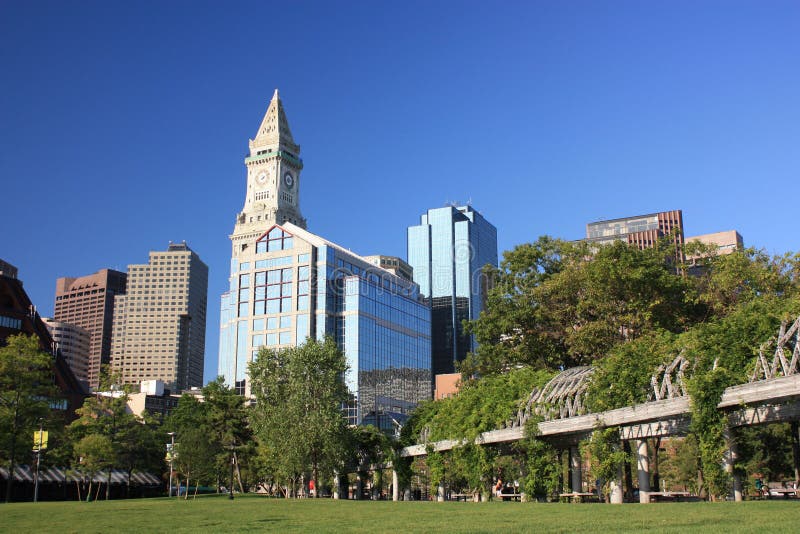 Parque Boston de Columbo imagem de stock. Imagem de horizonte - 6295949